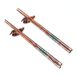 Kitchen | 2 Pairs Of Wooden Chinese Chopsticks With Rest | Poshmark